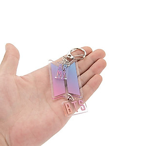 YANENG Kpop Bangtan Boys Merch Keychain Pendant Key Ring Bagpack Keychain School Bag Accessory for Army Fans Gift