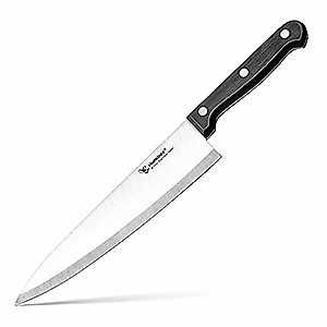 Humbee - Chef Knife 8 Inches - Stainless High Carbon Steel Full Tang Blade for Pro and Personal Use Ergonomic Handle Comfortable Grip