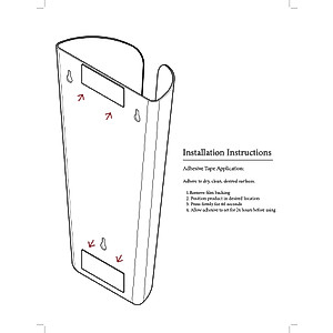 Spectrum Diversified, White Plastic Bag Holder, Wall Mount or Adhesive, Standard
