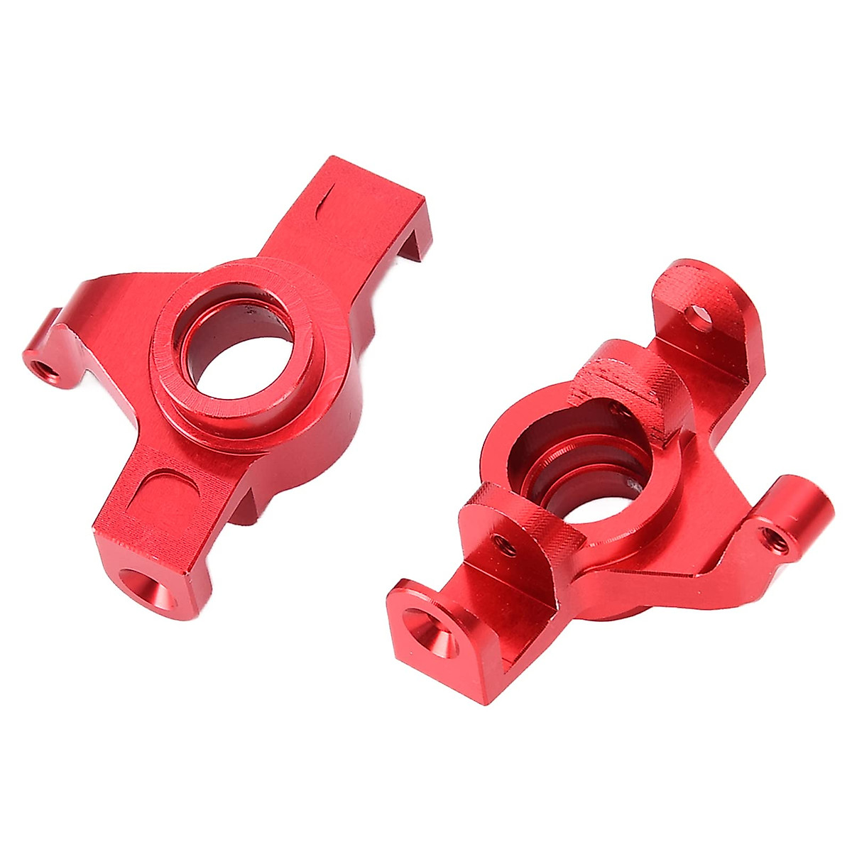 Dilwe 2 Pieces RC Alu Front Steering Shell, RC Cars Spare Parts Fit for HBX 16889 1/16 Remote Control Car, Red