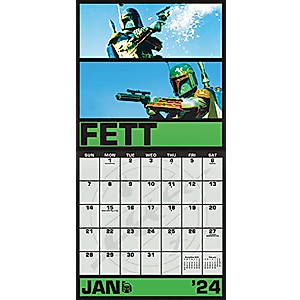 2024 Star Wars: Saga Mini Wall Calendar & Push Pins