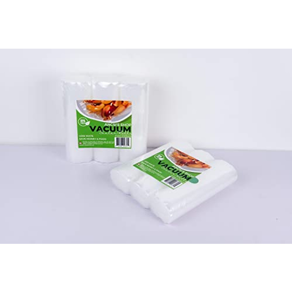 Ancsi's Shop Vacuum Sealer Bags 80"x20' (3 rolls) for Food Saver, Seal a Meal, Weston. Commercial Grade, BPA Free, Heavy Duty, Great for vac storage, Meal Prep or Sous Vide