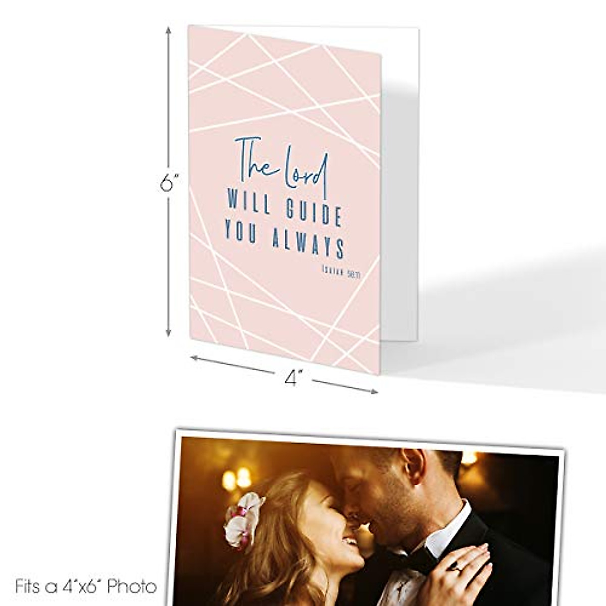 4x6 Blank Christian Greetings Bible Verse Scripture Cards with Envelopes and Matching Stickers, Boxed Set of 20 Religious Inspirational Cards in 5 Unique Designs by Nora's Nursery