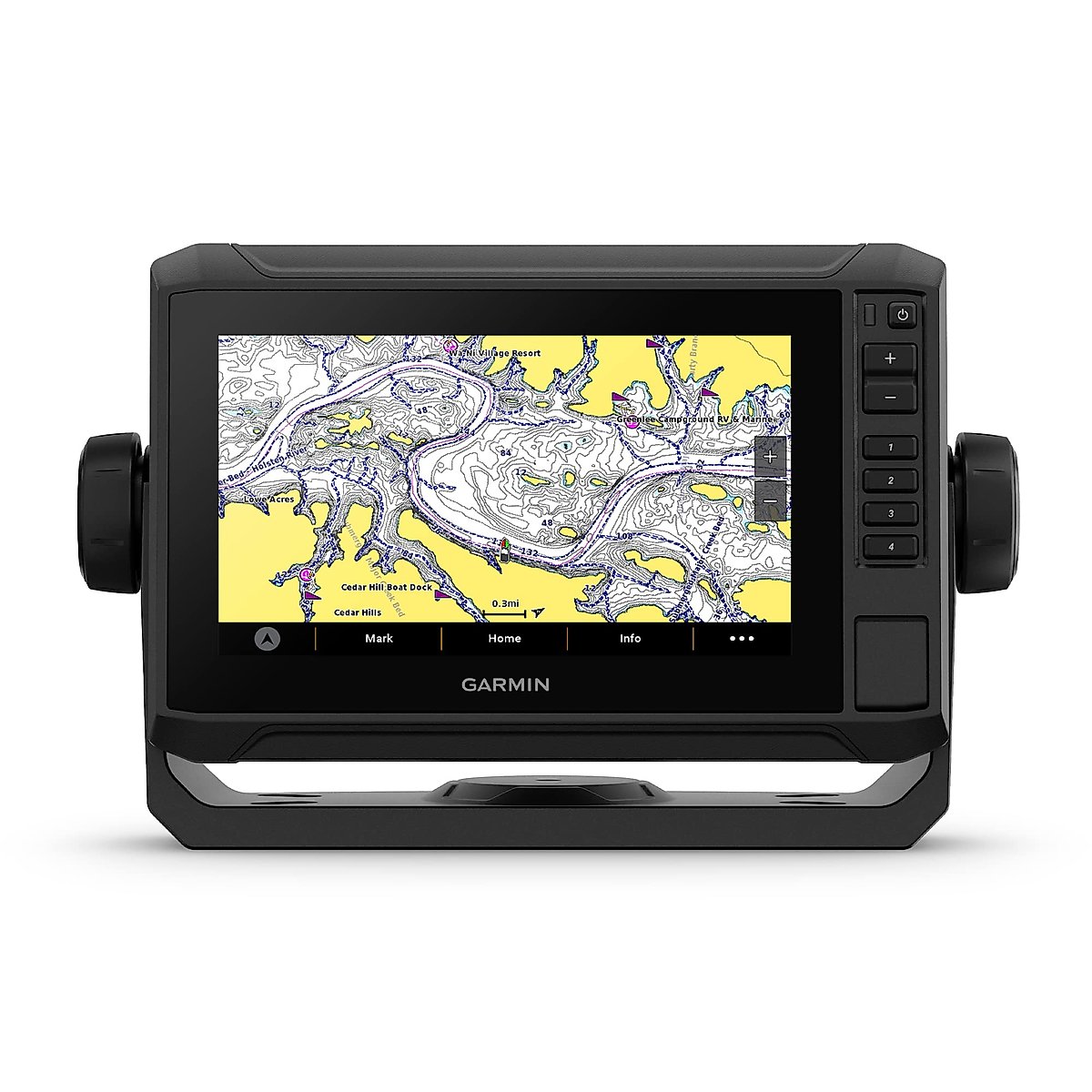 Garmin ECHOMAP UHD2 73sv with GT54 Transducer, 7” Touchscreen Chartplotter, Garmin Navionics+ U.S. Inland (Renewed)