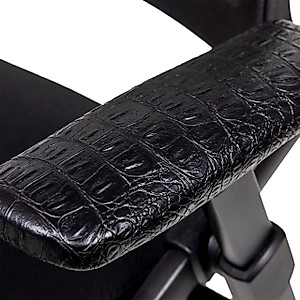 Triton Premium Poker Table Chair - Foldable and Long-Lasting Chairs with Padded Seats and Leather Armrests, Luxurious Vegas Style Casino Experience at Home (10 Chairs)