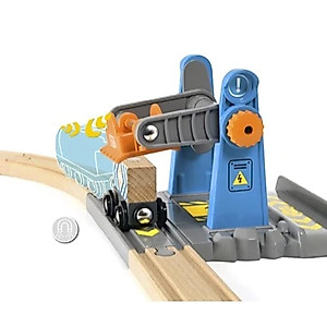 BRIO 33827 World-Smart Tech Railway-Harbor Crane,Multi