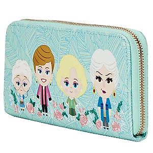 Loungefly Golden Girls Chibi Floral Sophia Blanche Rose Dorothy Faux Leather Wallet