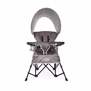 Baby Delight Go with Me Jubilee Deluxe Portable Chair | Indoor and Outdoor | Sun Canopy | Grey