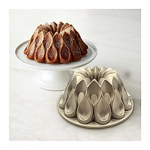 WBJKZJD Charlotte Cake Mold Aluminium Kitchen Accessories Decoration Round Christmas Wedding Family 3D Charlotte Cake Pan (Crown shape)