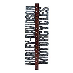Harley-Davidson Laser Cut Metal Motorcycle Wooden Wine Rack, Brown HDL-18565