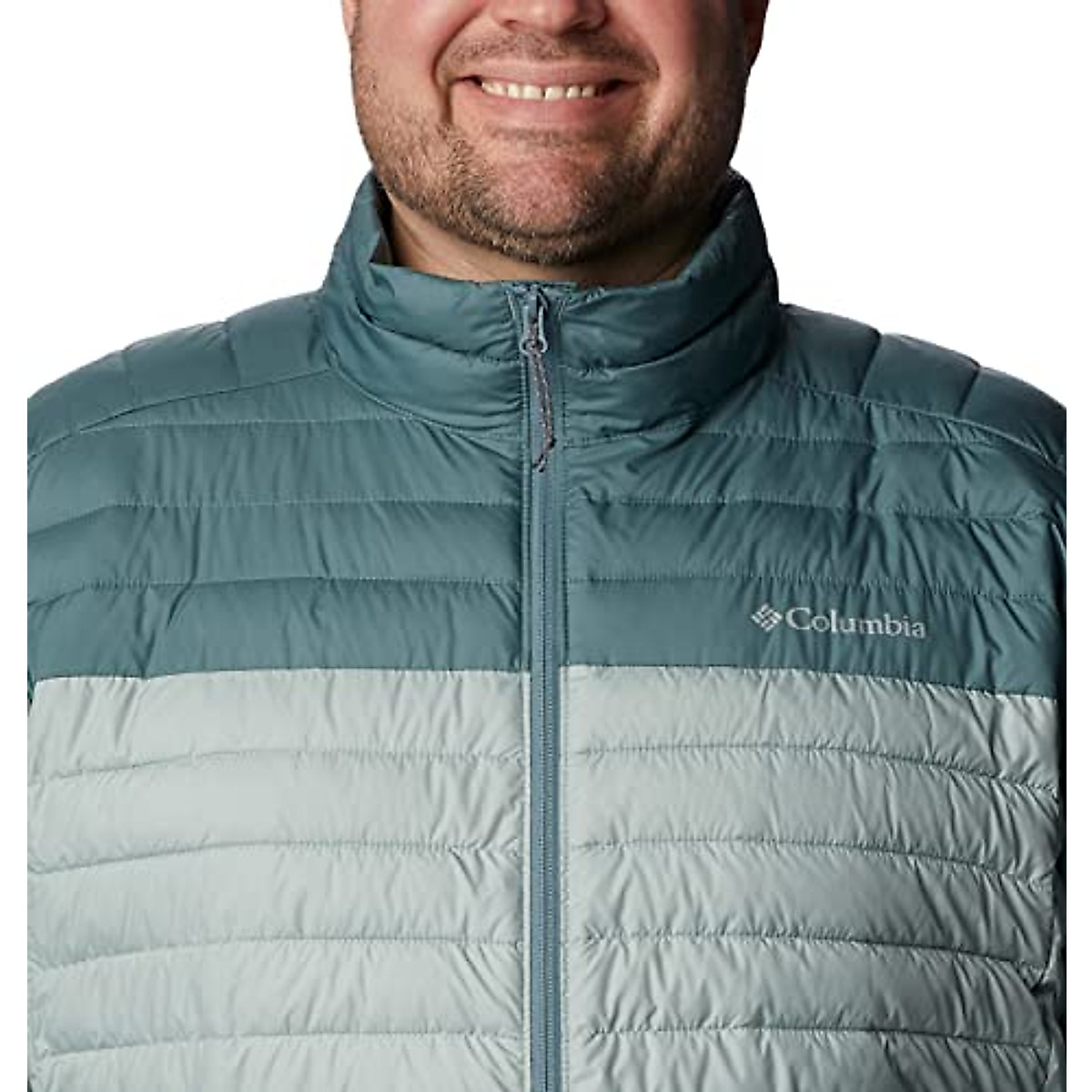 Columbia Men's Silver Falls Jacket, Niagara/Metal, Large