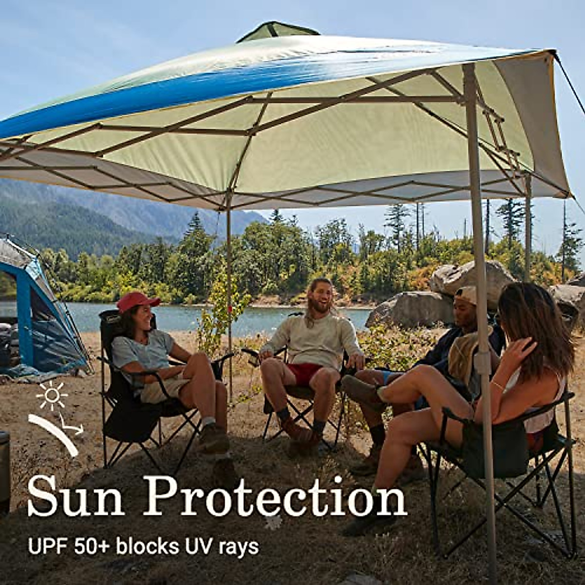 Coleman Oasis Pop Up Canopy, 10 x 10 Canopy Tent, Portable Shade Tent, Moss