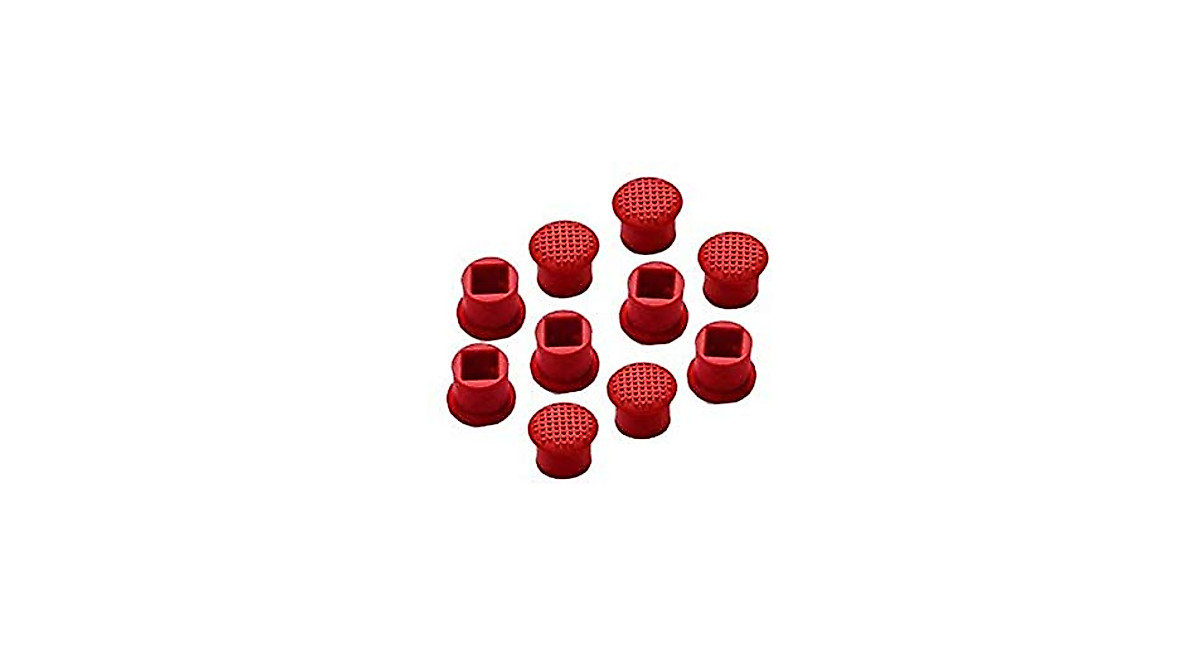 Comimark 10 Pcs Rubber Mouse Pointer TrackPoint Red Cap for IBM ...