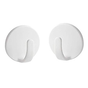 BESPORTBLE 2Pcs Fridge Magnet Hook Refrigerator Hanger Plastic Wall Hooks for Kitchen Refrigerator Home Utensils (White)