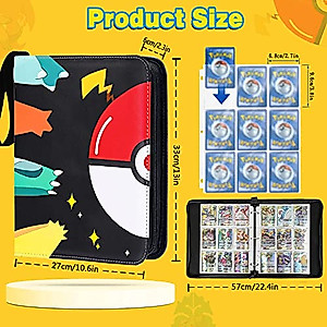 Balmado Trading Card Binder Card Holder - Binders for Cards Fit 900 Cards with 50 Removable Card Sleeves Binder Sheets, Double-sided 9 Pocket Football Card Binder for Standard Size Card Collection