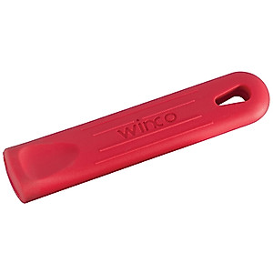 Winco AFP-2HR Red Silicone 12" Fry & Sauce Pan Sleeve
