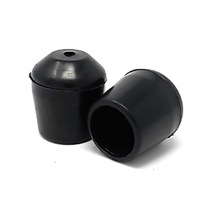 100 Pack Chair Leg Caps for Party Rental Style Plastic Folding Chairs, Fits 3/4 Inch Dia. Frame, Protect Floors Gray