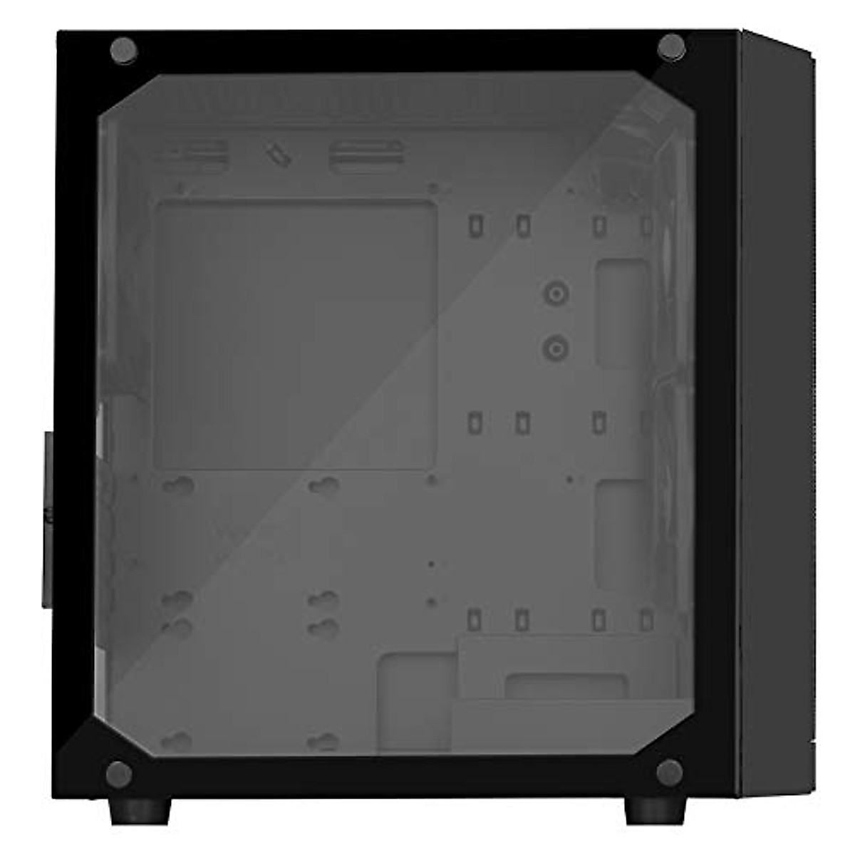 SilverStone Technology SST-PS15B-RGB Micro-ATX Computer Case with Tempered Glass and 2 X RGB Front Intake Fans PS15B-RGB