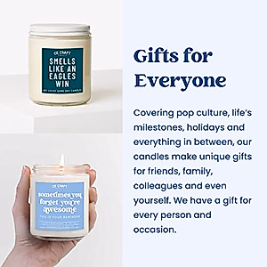 CE Craft Smells Like Travis Kelce Candle - Football Themed Candle, Gift for Kelce Fan, Gift for Her, Celebrity Prayer Candle, Gift for Him, Her (Vanilla + Oak)