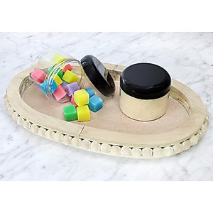 Cornucopia 12 Ounce Clear Plastic Jars w/Black Plastic Lids (6 pack); BPA Free PET Stackable Canisters for Bathroom & Kitchen Storage