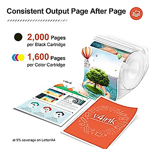 v4ink 952XL Remanufactured Ink Cartridge Replacement for HP 952 XL Compatible with OfficeJet Pro 7720 7740 8210 8218 8700 8702 8715 8726 8730 8732M 8734 8735 Printer 5 Pack