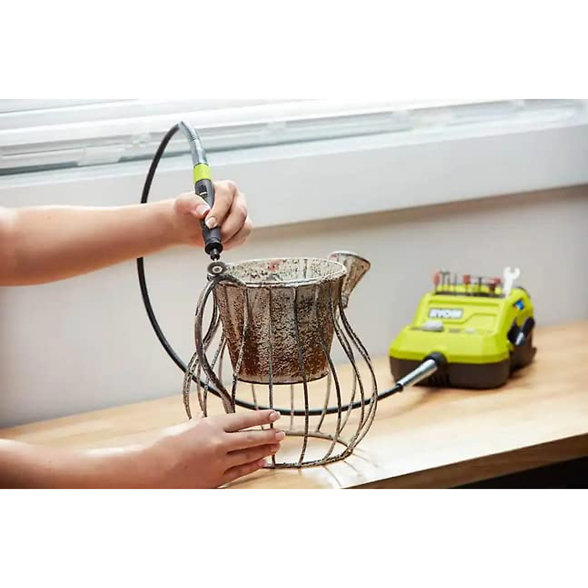 RYOBI P460SB ONE+ 18V Cordless Rotary Tool with 2.0 Ah Battery and Charger