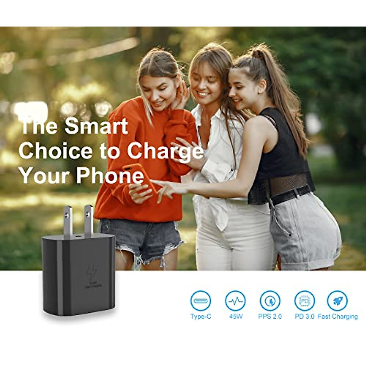 Type C Charger,Samsung 45W USB-C Super Fast Charging Wall Charger for Samsung Galaxy S23/S23 Ultra/S23+ S22 Ultra/S22/S22 Plus/Note 10/10 Plus,S21/Z Fold 4/Z Flip 4,Galaxy Tab S8/S8+/S8 Ultra