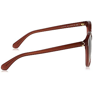 Kate Spade New York Unisex Alianna/g/s Sunglasses, 9R6/HA Salmon, 56, 9r6/Ha Salmon