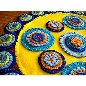 Nakpunar Felt Circles from 1" to 8" - Made in USA (1 inch, Assorted)