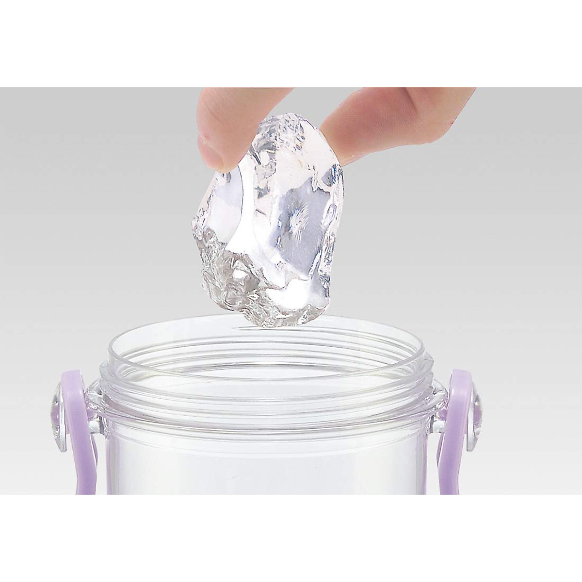 Skater PSB5TR Children's Water Bottle, Clear Bottle, 16.2 fl oz (480 ml), Happy & Smile Girls, Made in Japan