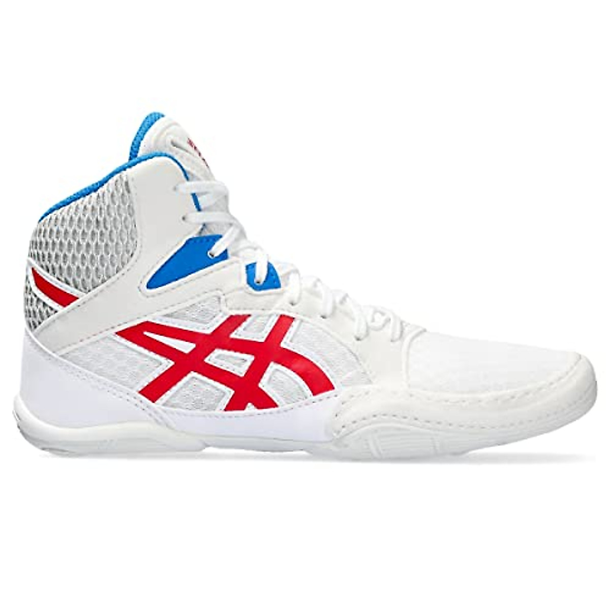 ASICS Kid's Snapdown 3 Grade School Wrestling Shoes, 2, White/Classic RED