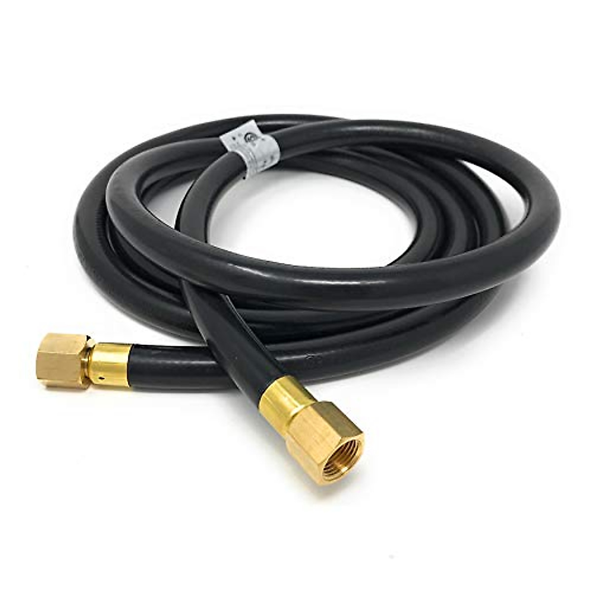 8' LP Propane GAS Hose Assembly - 3/8" Female Flare x 3/8" Female Flare Coupling Connector Fitting [3278] Low Pressure for Tanks RV BBQ Grills