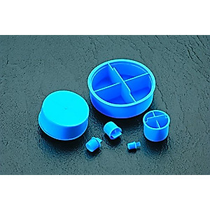 Caplugs ZCT441AB1 Plastic Plug for Type L and Type M Tubing. CT-44, PE-LD, Cap OD 1.00" Plug ID 2.990", Blue (Pack of 4)