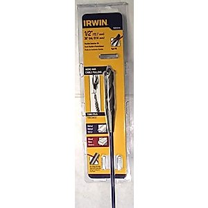 IRWIN 1890949 Flexible Installer Drill Bit with High-Speed Steel Tip, 1/2-Inch Shank, 36-Inch Length