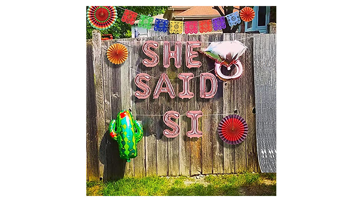 She Said Si Decorations for Mexican Bridal Shower & Fiesta