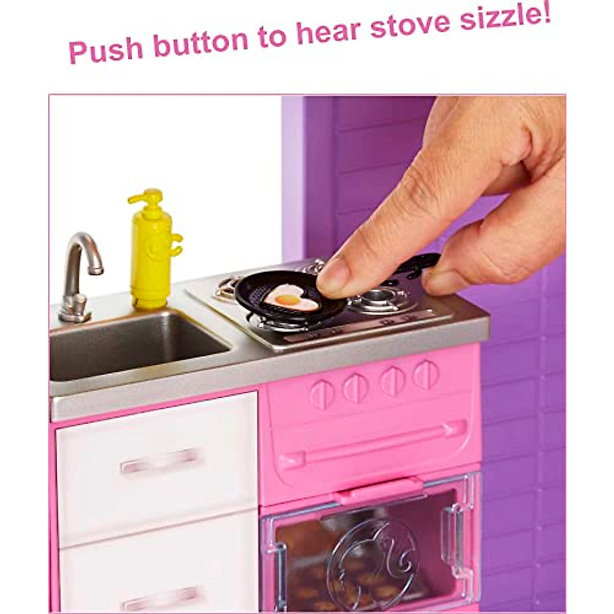 Barbie Dreamhouse, Doll House Playset with 70+ Accessories Including Transforming Furniture, Elevator, Slide, Lights & Sounds (Amazon Exclusive)