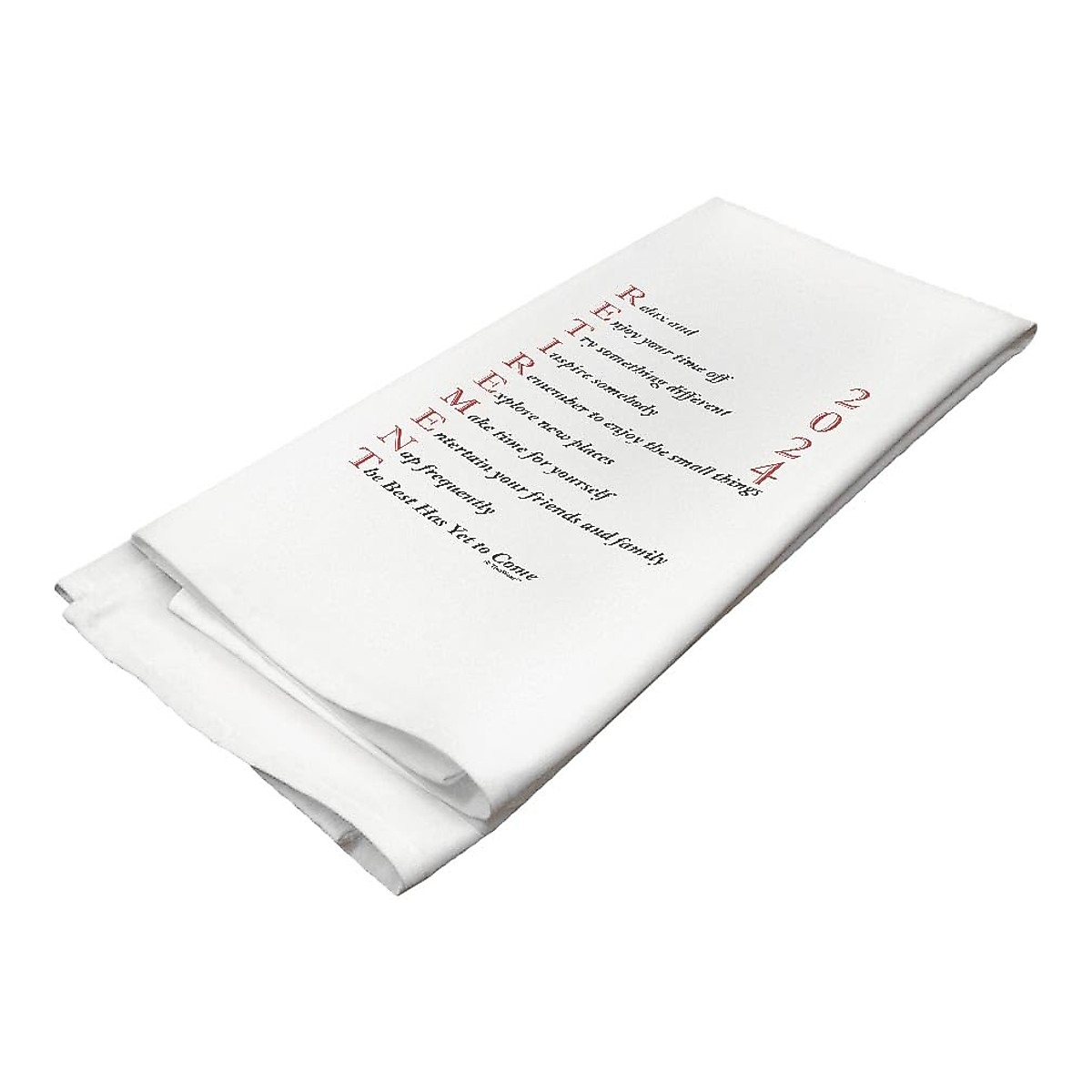 ThisWear Retirement Gifts for Women 2024 Retirement Poem Kitchen Tea Towel White