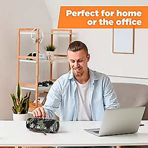 JBL Flip 6 - Waterproof Portable Bluetooth Speaker, Powerful Sound and deep bass, IPX7 Waterproof, 12 Hours of Playtime with Megen Hardshell Case - Camo