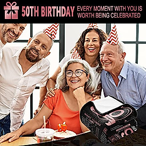 50th Birthday Gifts for Men Women,50th Birthday Decorations for Women Men,50th Birthday Gift Ideas,Great Birthday Gifts for 50 Year Old Grandparents Dad Mom Back in 1973 Blanket Rose Gold 60x50 Inch