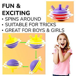 Spinning Toys for Kids 100 Pcs - Easter Egg Fillers - Flip Upside Down Spinning Toys Bulk- Spinning Top Party Favors for Kids - Plastic Spinning Tops Bulk Gifts for Kids Vending Machine Toys