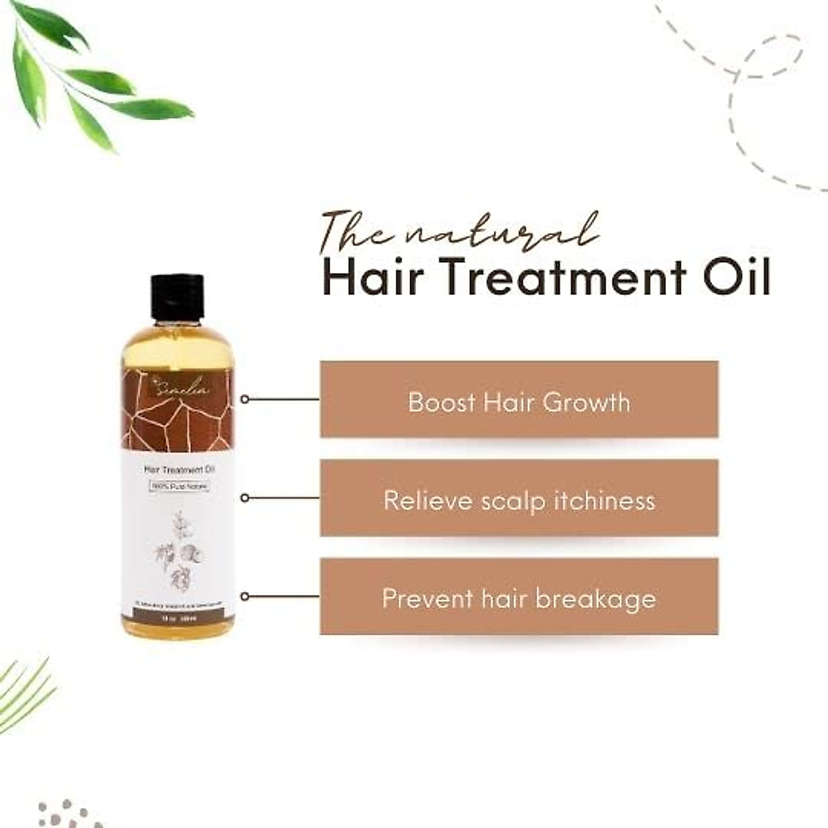 SIMELIM Hair Treatment Oil, Hair Oil for Black Women, Coily Hair Oil, blend of Coconut, Olive, Shea nut and Castor oils, Hair Oil for dry damaged hair and growth.