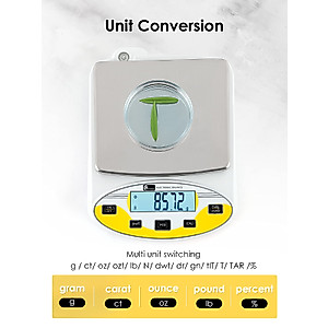 CGOLDENWALL Precision Lab Scale 5000gX0.01g Analytical Electronic Balance Digital Laboratory Scale Precision Jewelry Scales Kitchen Weighing Electronic Scales 0.01g Calibrated 110V (5000g, 0.01g)