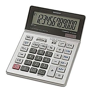 Sharp VX2128V Portable Desktop Handheld Calculator