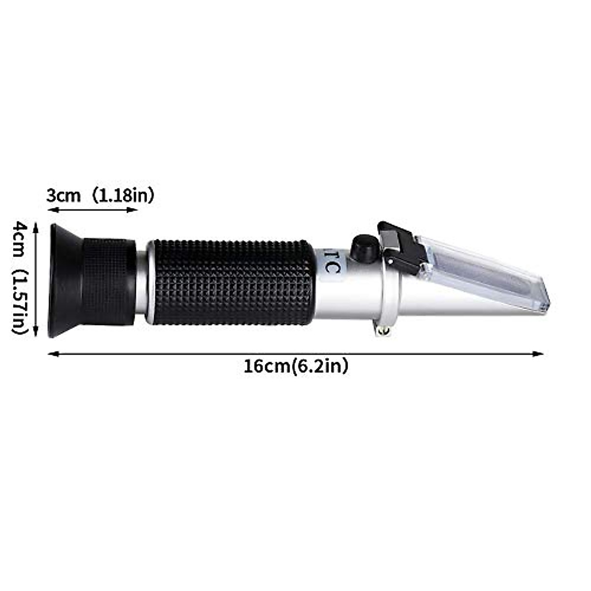 AIHG Hand Held Refractometer,Portable 0~32% Brix Meter Refractometer for Food Fruit Beverages Beer Wine Sugar Content Test