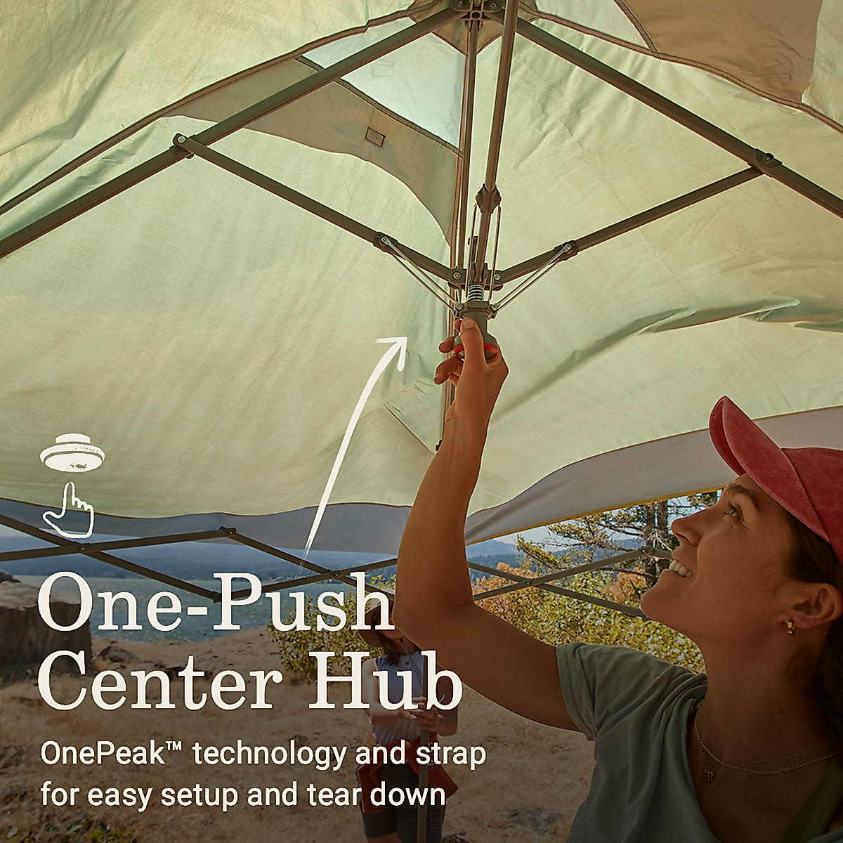 Coleman Oasis Pop-Up Canopy Tent with Wall Attachment, 10x10ft/13x13ft, Portable Shade Shelter with Easy Setup & Takedown, Great for Campsite, Park, Backyard, Tailgates, Beach, & More