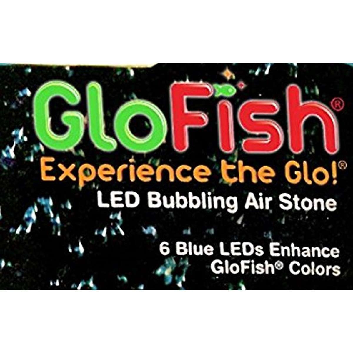 GloFish Blue LED Bubbler, Aquarium Lights With Air Stone For Fish Tanks 2.6-Inch x 4-Inch x 0.5-Inch