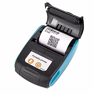 Ciglow 58mm Wireless Thermal Receipt Printer, Mini Bluetooth Portable Receipt Printer with High Speed Printing Mobile POS Printer for Android, iPhone.(Blue)