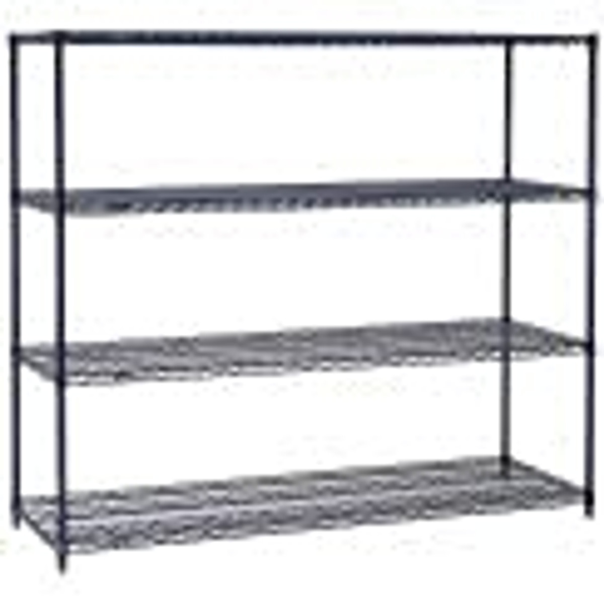 Nexelon Wire Shelving, Blue Epoxy, 54" W X 18" D X 74" H