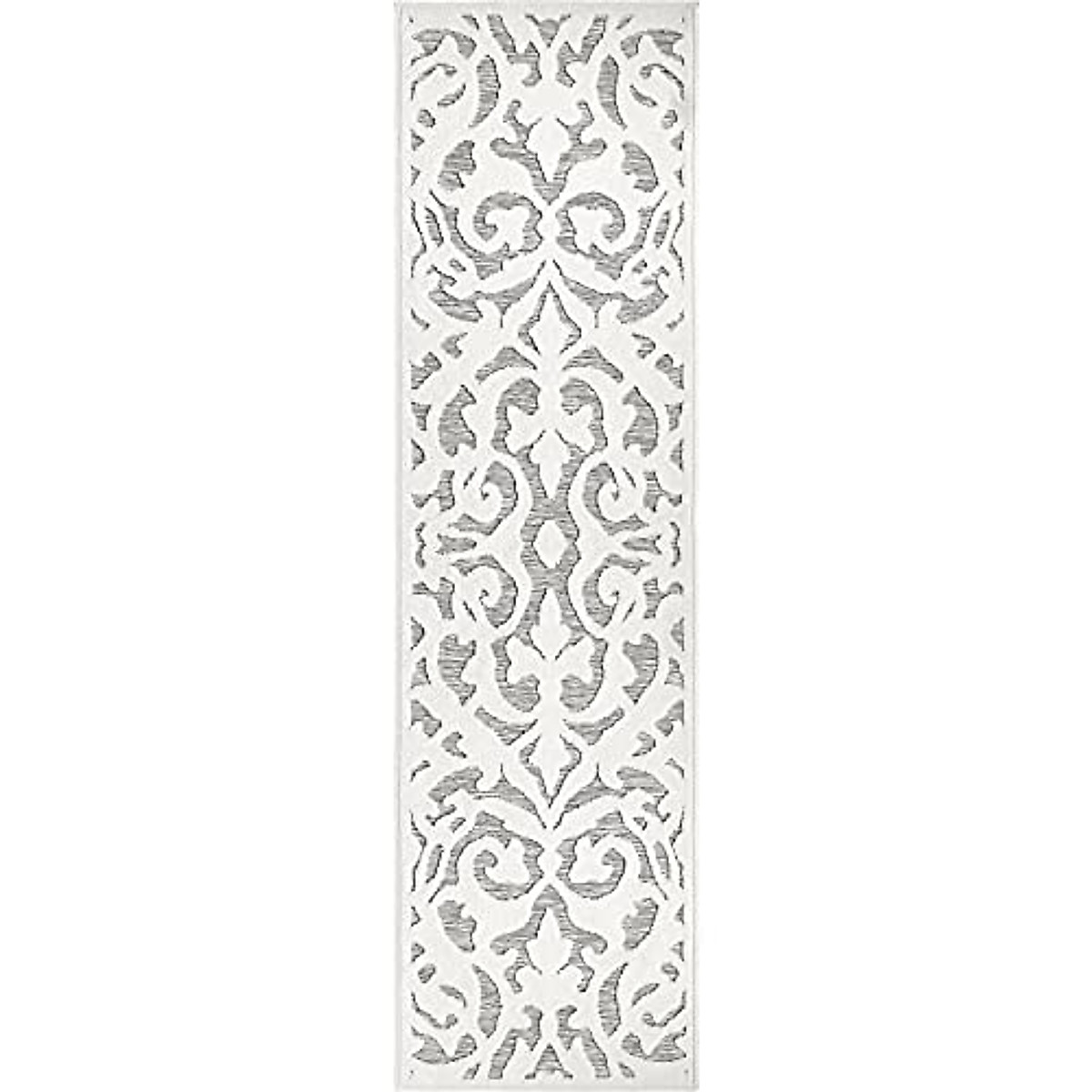 My Texas House Ladybird Runner, 1'11" x 5', Natural Gray