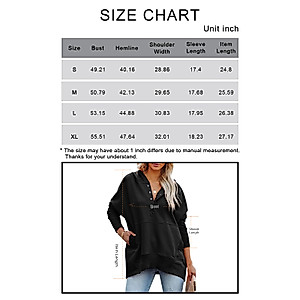 PRETTYGARDEN Loose Casual Button V Neck Hoodies for Women Long Sleeve Oversized Pullover Sweatshirt Hooded Tops Fall with Pockets (Bean Green,Large)